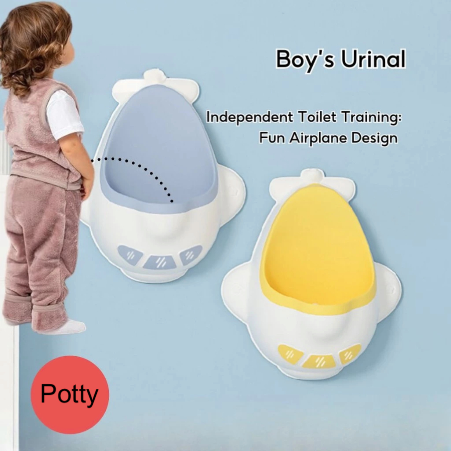 Aeroplane Potty Training Urinal for Toddler Baby Boy Toilet with Aiming ...