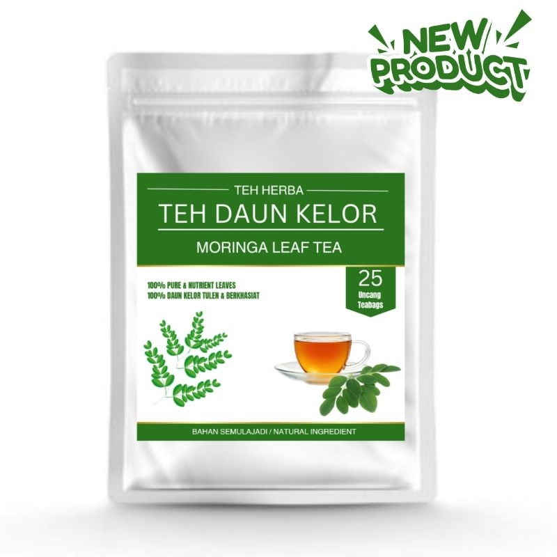 Teh Daun Kelor Tulen (25 Uncang) / Pure Moringa Leaf Tea (25 Teabags ...