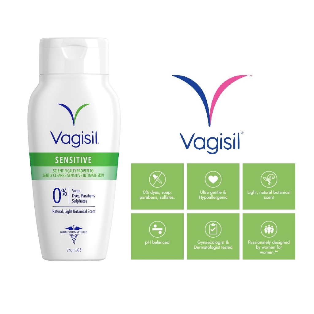 Vagisil Sensitive skin Intimate & Body Wash 240ml | Shopee Malaysia