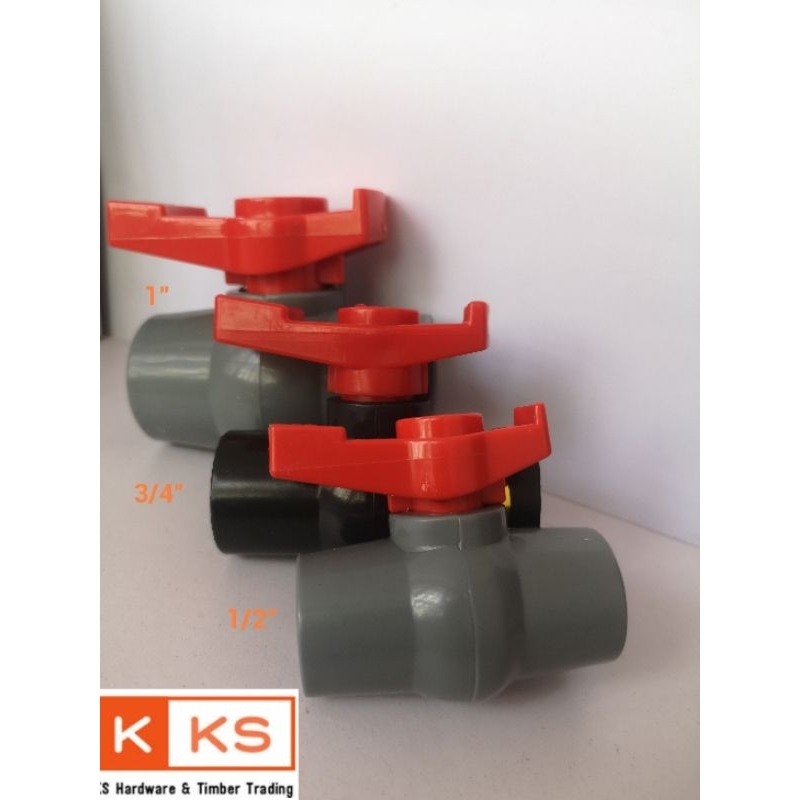 PVC COMPACT BALL VALVE SOCKET END (15MM / 20MM / 25MM) | Shopee Malaysia