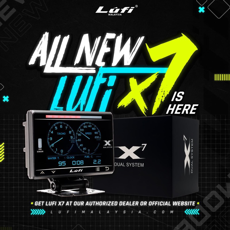 *2024 NEW* LUFI X7 Revolution OBD2 Meter Gauge ( LUFI Malaysia Warranty ...