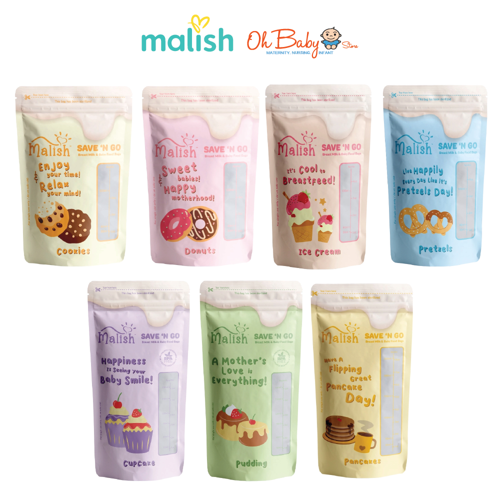 Malish Breast Milk & Baby Food Storage Bag (30s) | Shopee Malaysia