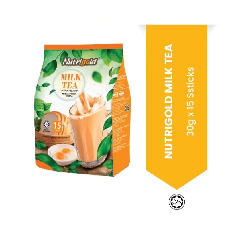 [Buy 2 Save Rm3] Nutrigold Instant Milk Tea Cham ( 30g x 15 Sticks ...