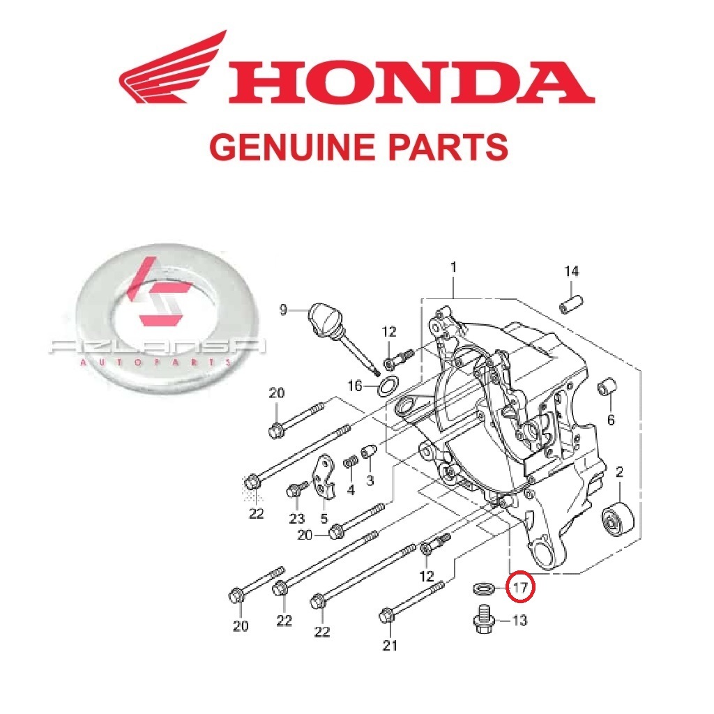 Washer Drain Plug 12mm ( 94109-12000 ) ADV 150, ADV 160, Beat, PCX ...