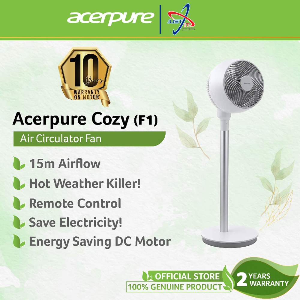 Acerpure F1 Cozy Air Circulator Fan - White (20W) AF551 | Shopee Malaysia