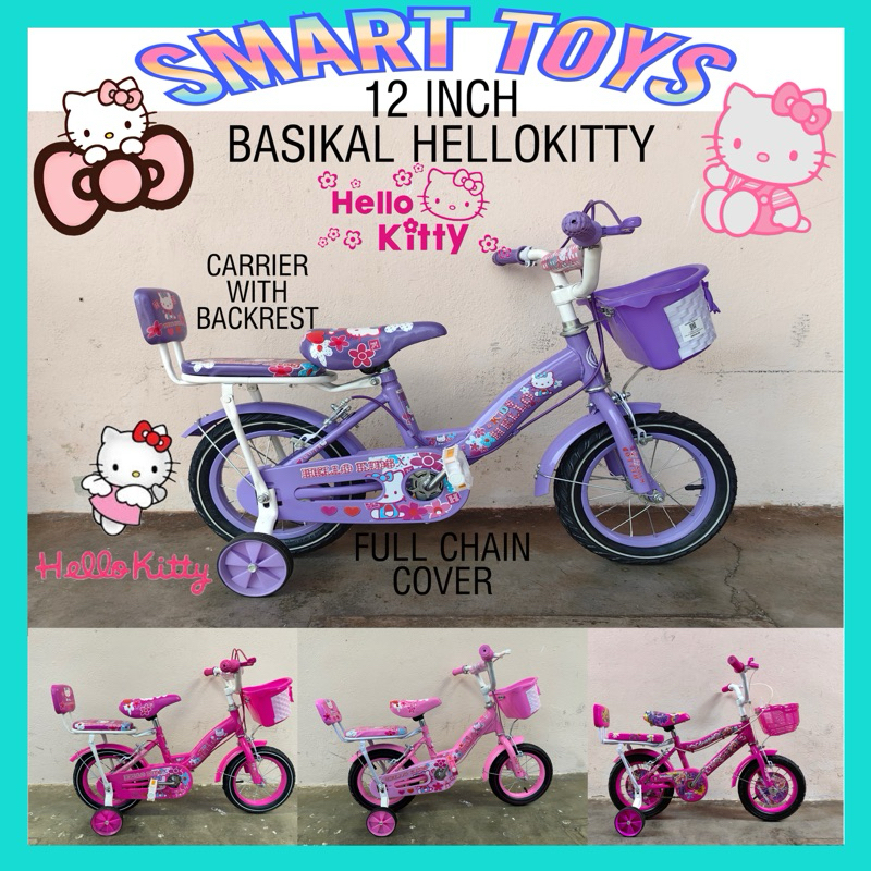 （90%SIAP PASANG）PRIMIUM HELLO KITTY Basikal Budak / 12" Inch Bicycle ...