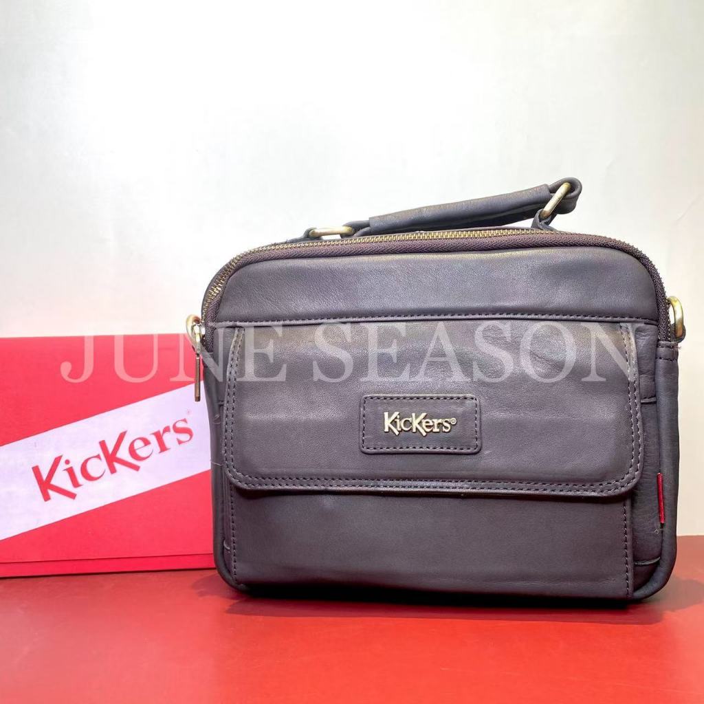 Kickers Sling Bag Messenger Bag Document Bag Genuine Leather 100% ...