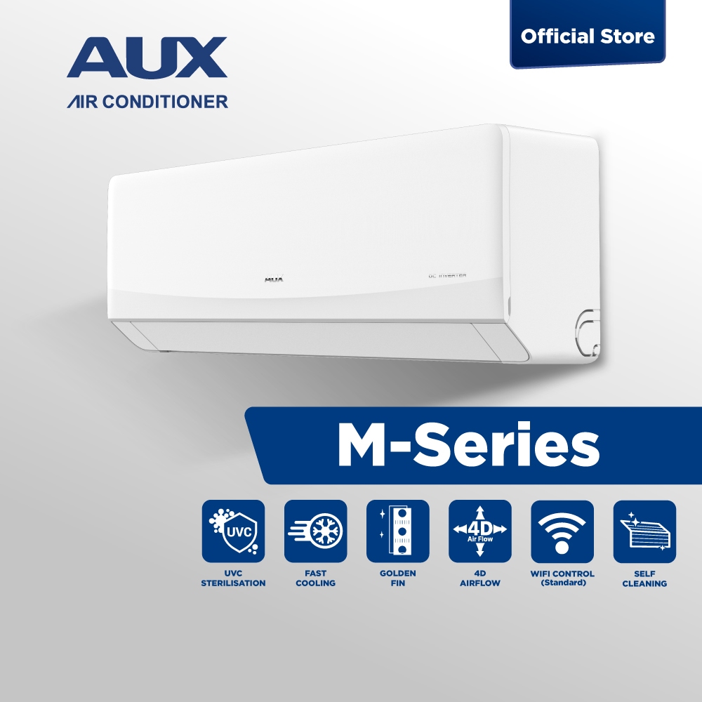 AUX Siri-M Penyaman Udara | AUX M-Series Inverter R32 5 Star Energy ...