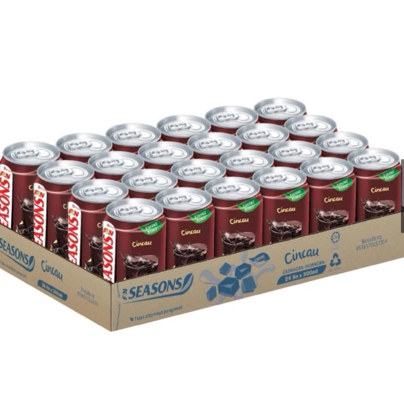 SEASONS Air Tin cincau 300ML X 24 | Shopee Malaysia