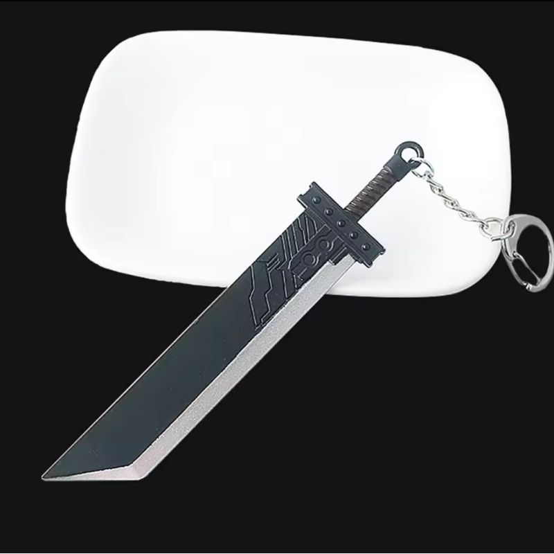 Game Final Fantasy 7 BUSTER SWORD Weapon Model Metal Keychain For Men ...