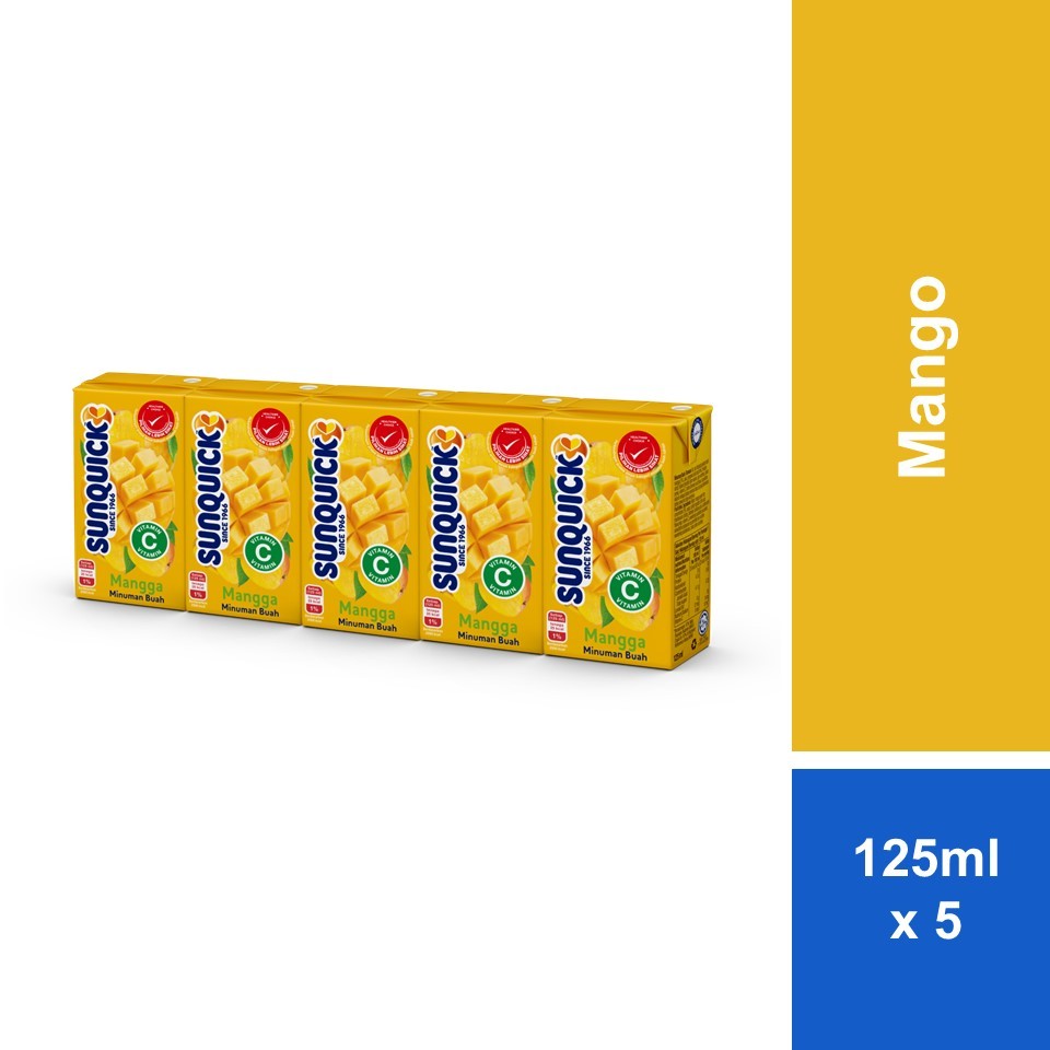 Sunquick Fruit Drink Mango 125ml x 5s | Shopee Malaysia