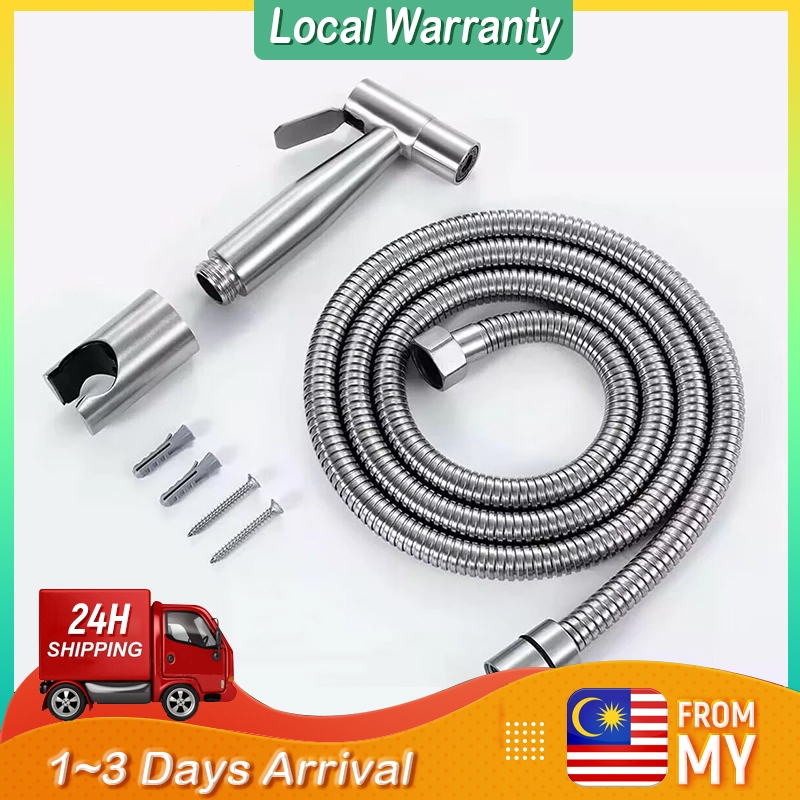 3in1 Bidet Sprayer Set Stainless Steel Spray Gun Shower Handheld Toilet ...