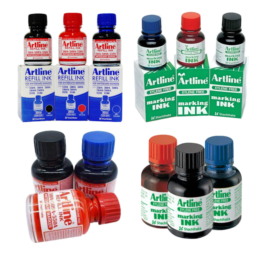 Artline Whiteboard/Permanent Refill Ink(ESK-50A)/20ML (ESK-20)/Dakwat Isi Semula Artline 白板墨水 ...