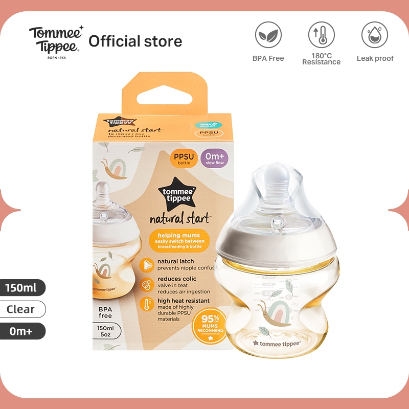 Tommee Tippee Natural Start PPSU Decorated Bottle (150ml/260ml x 1 Pc/Pack) | Shopee Malaysia