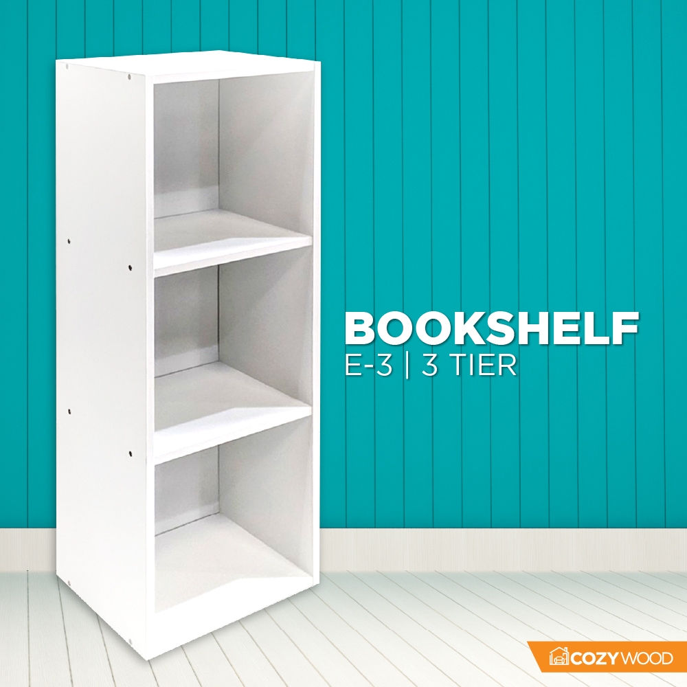 [COZY] 3 Tier Bookshelf/DIY Utility Shelf/Rak Buku 3 Tingkat/Home ...