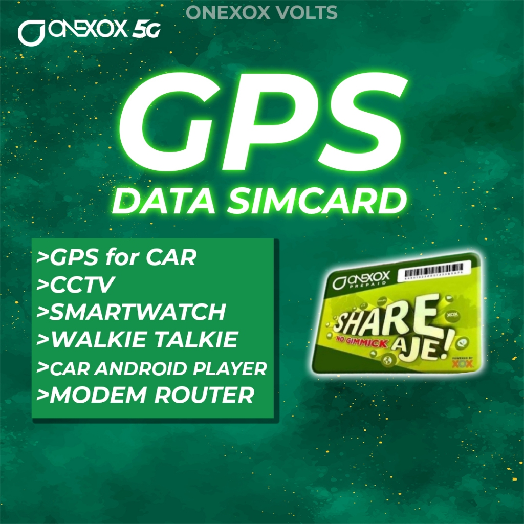 GPS Tracker 2G 4G 5G ONEXOX Simcard for Car Lorry (Monthly Data) High ...