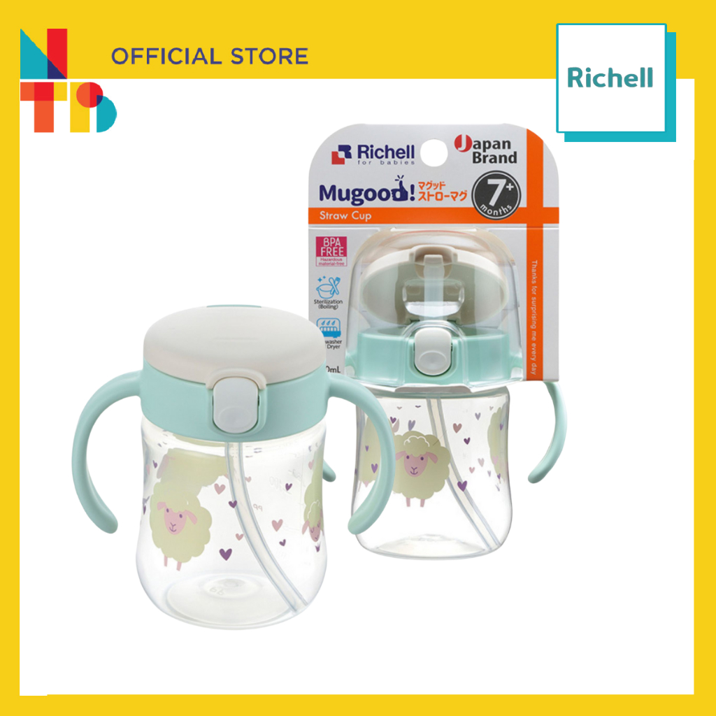 Richell Mugood Straw Cup 200ml | Shopee Malaysia