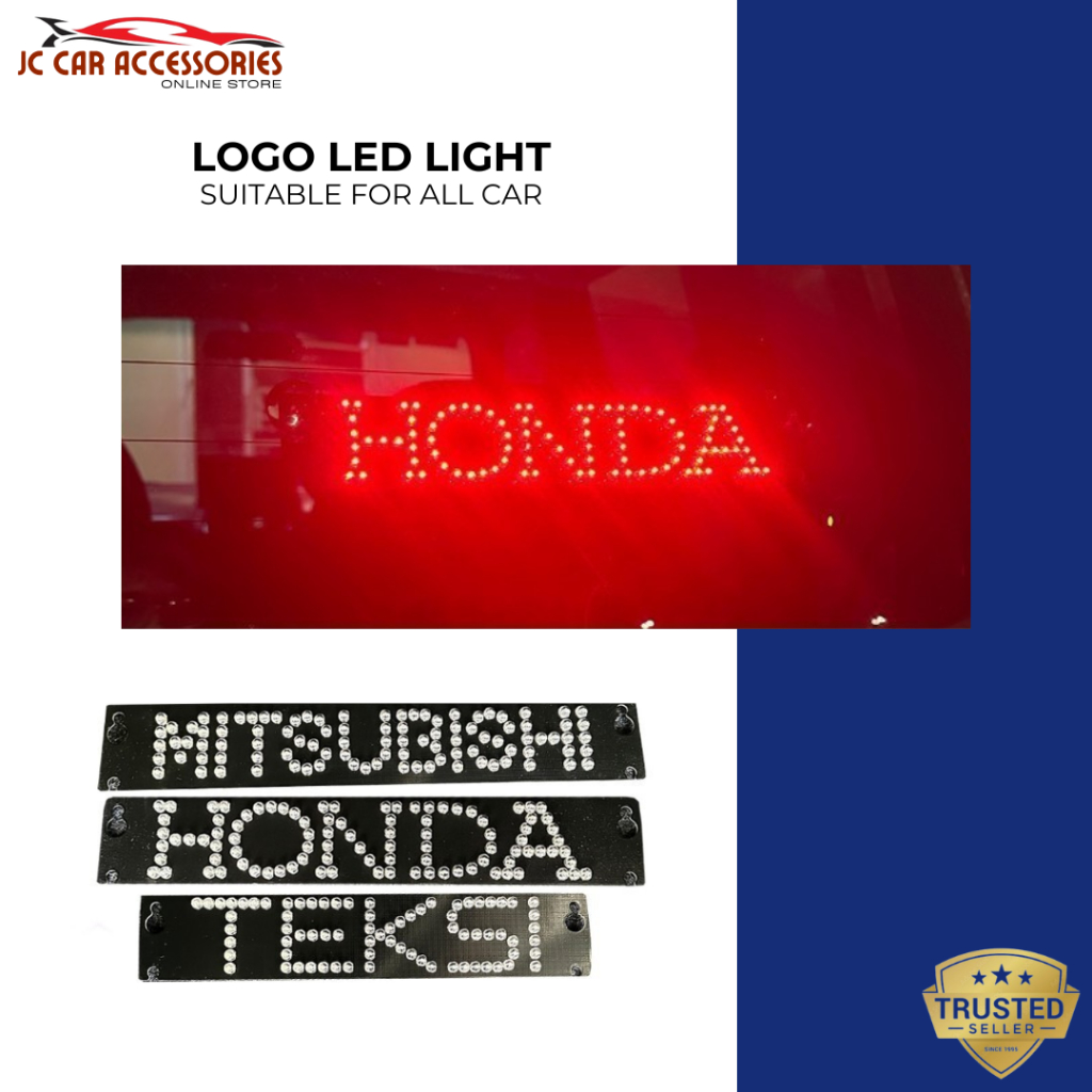 LED Car Logo Honda Mitsubishi Teksi Taxi jdm Modified Rear Window ...