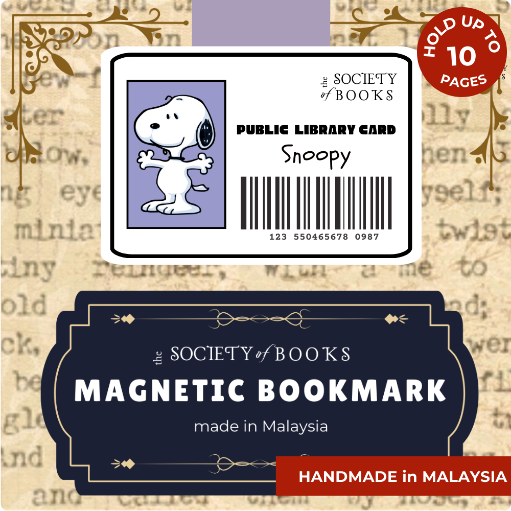 SNOOPY Cute Handmade Magnetic Bookmarks for Book Reading Public Library ...