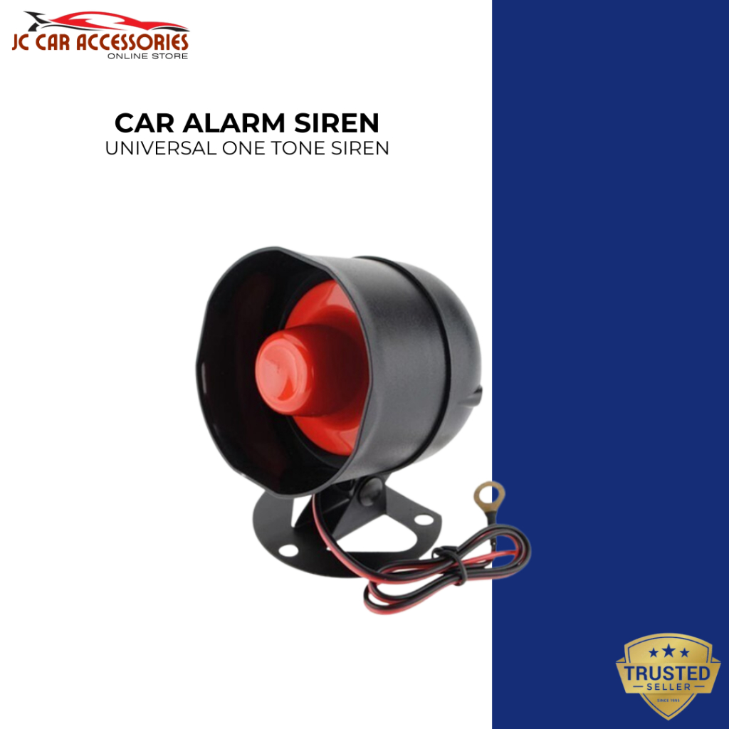 Car Super Loud 12V Alarm System Siren Electric Replacement 1 Tone Car ...