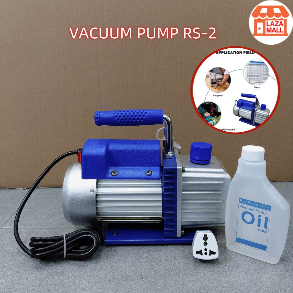 5CFM VACUUM PUMP RS-2 / 1/3HP SINGLE STAGE REFRIGERATOR AIR CONDITIONING REFRIGERATION ...