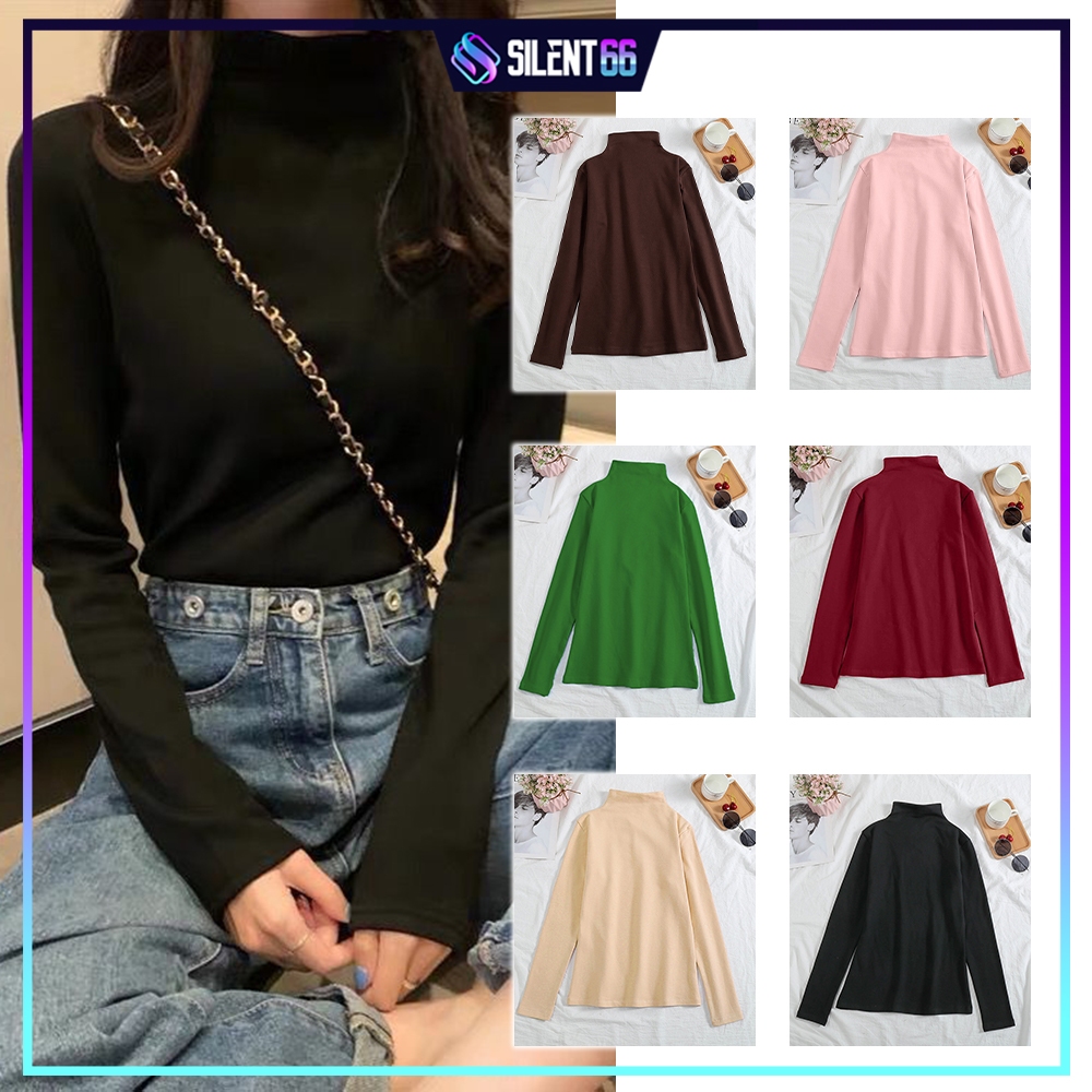 READY STOCK Women Top Mid-High Collar Inner Wear Muslimah Inner Wear ...