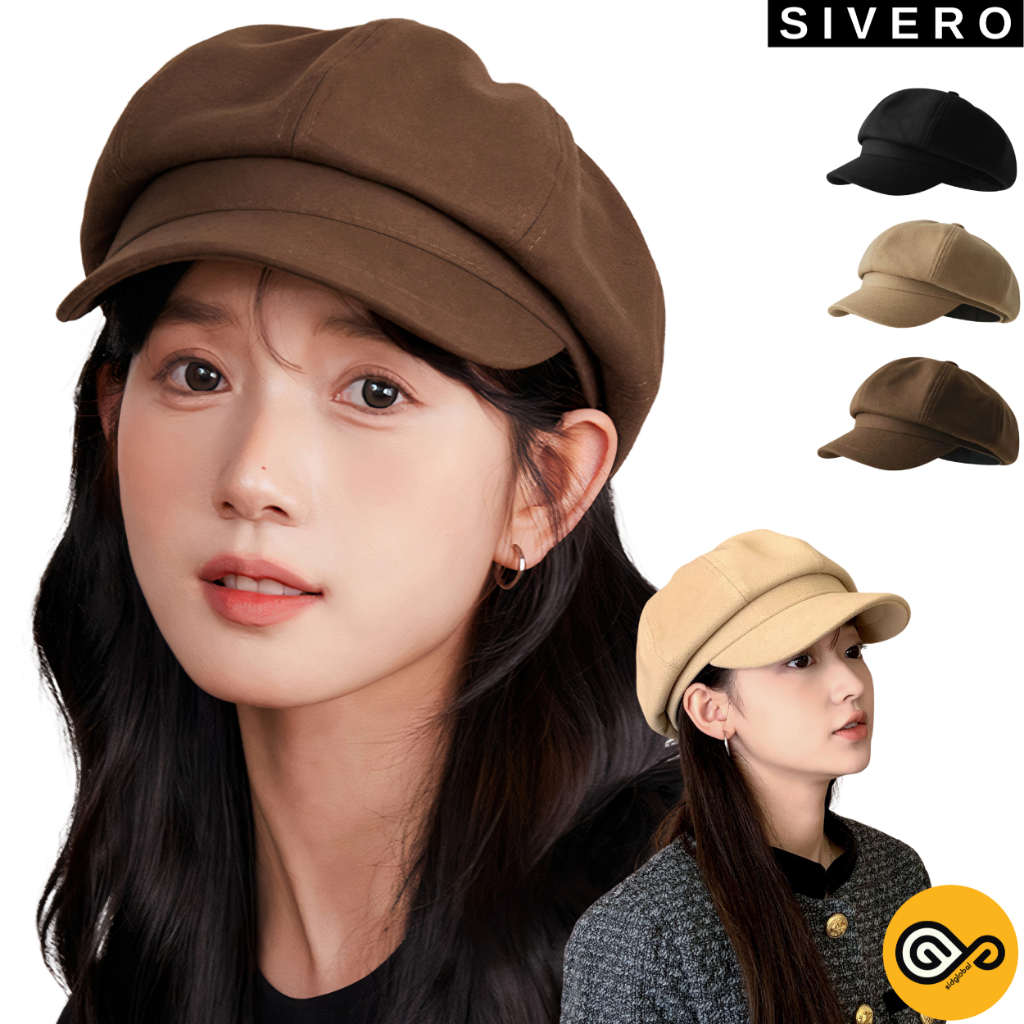 Women Beret Bucket Hat Newsboy French Hat Retro Vintage Cap Casual Wool ...