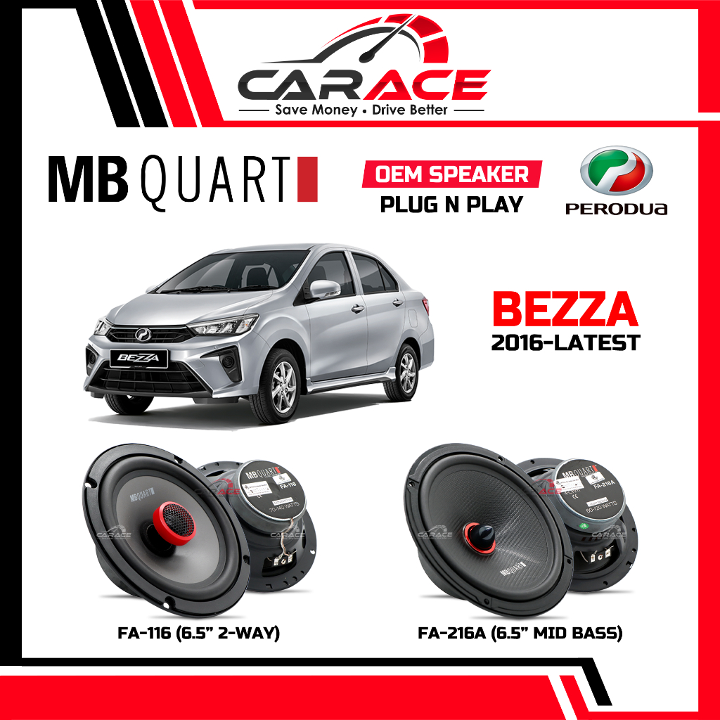 MB QUART Speaker Bezza Plug and Play Speaker PNP Front Rear Door 6 inch ...