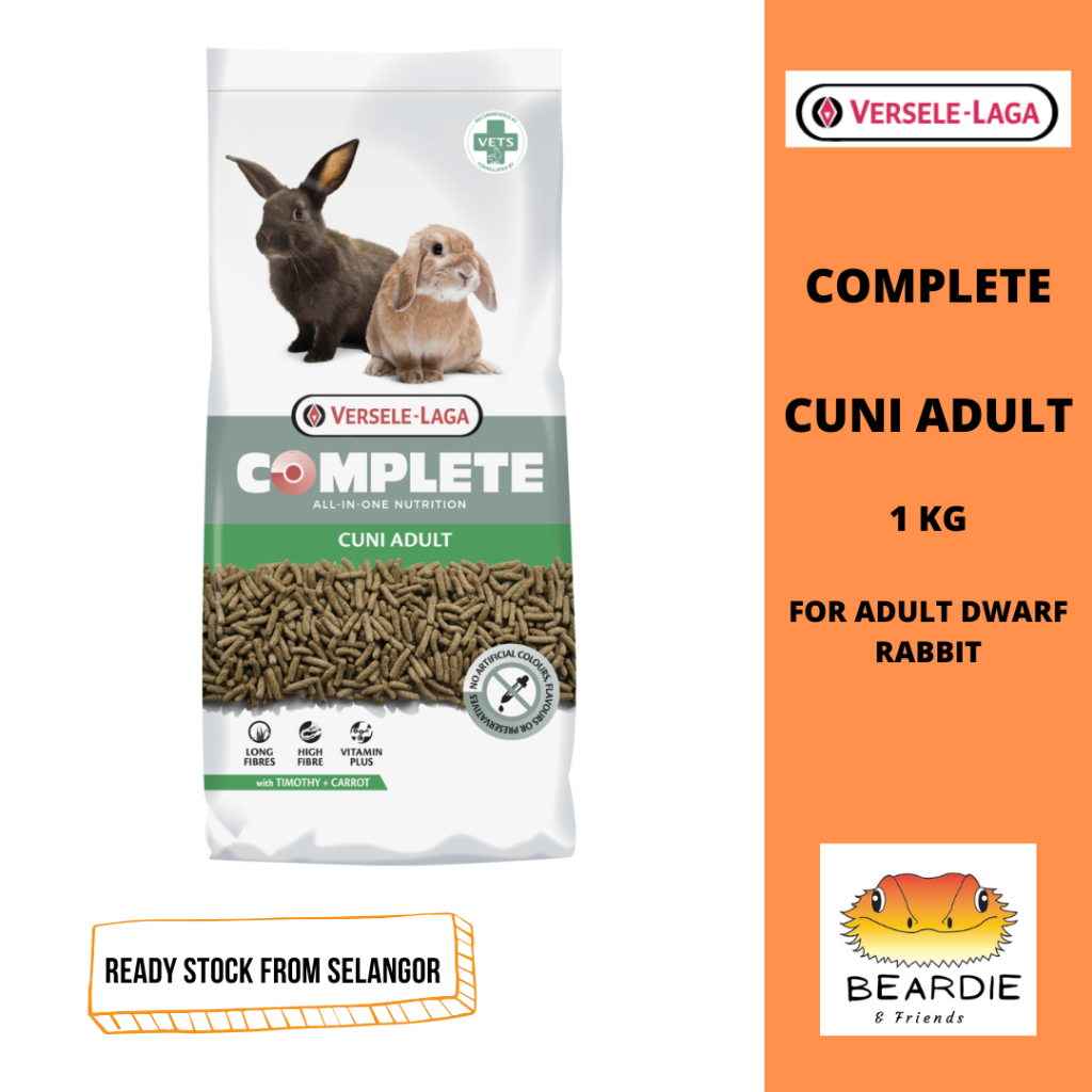 VERSELE-LAGA COMPLETE CUNI ADULT FOR ADULT DWARF RABBIT 1.75KG | Shopee ...