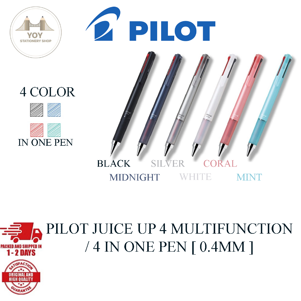 PILOT JUICE UP 4 MULTIFUNCTION PEN [ 0.4MM ] / PILOT JUICE UP 4 IN 1 PEN (READY STOCK / 100% ...