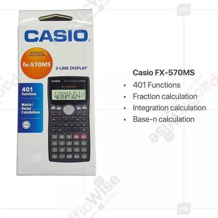 Casio Scientific Calculator FX-570 MS 2 Line Display | Shopee Malaysia