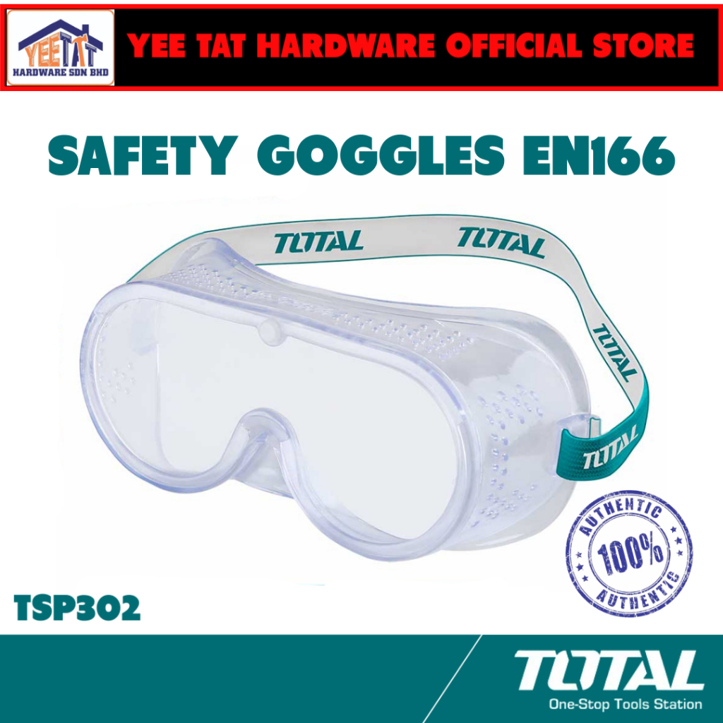 [ TOTAL ] TSP302 Safety Goggles With Air Vents Support | Shopee Malaysia
