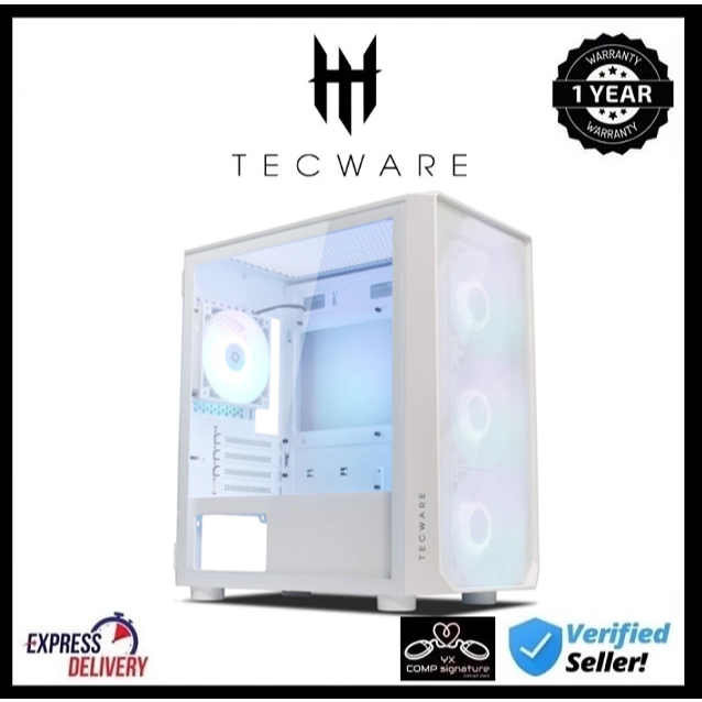 TECWARE FORGE M2 / FORGE M OMNI ARGB X3 FANS MATX GAMING DESKTOP CASE ...