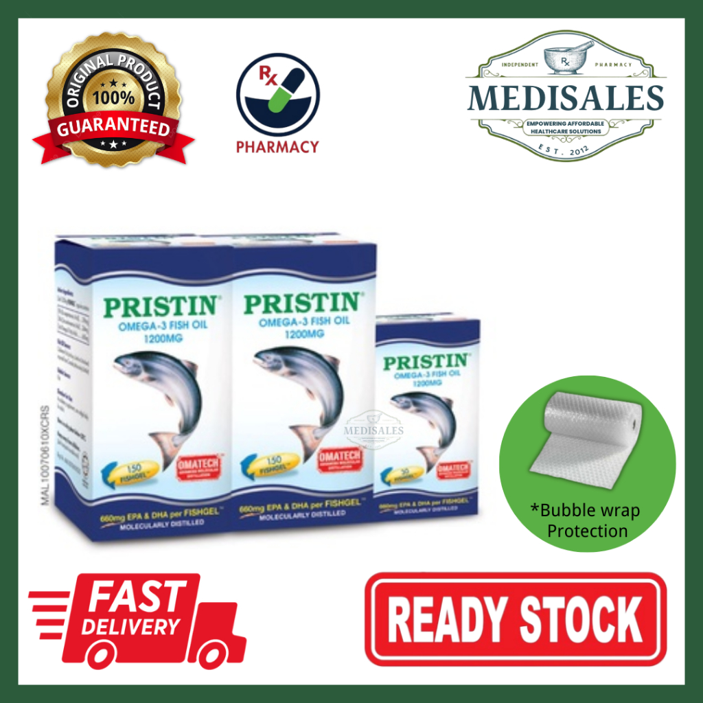 PRISTIN OMEGA-3 FISH OIL 1200MG (150'S | 2X150'S | 2x150'S + 30'S ...