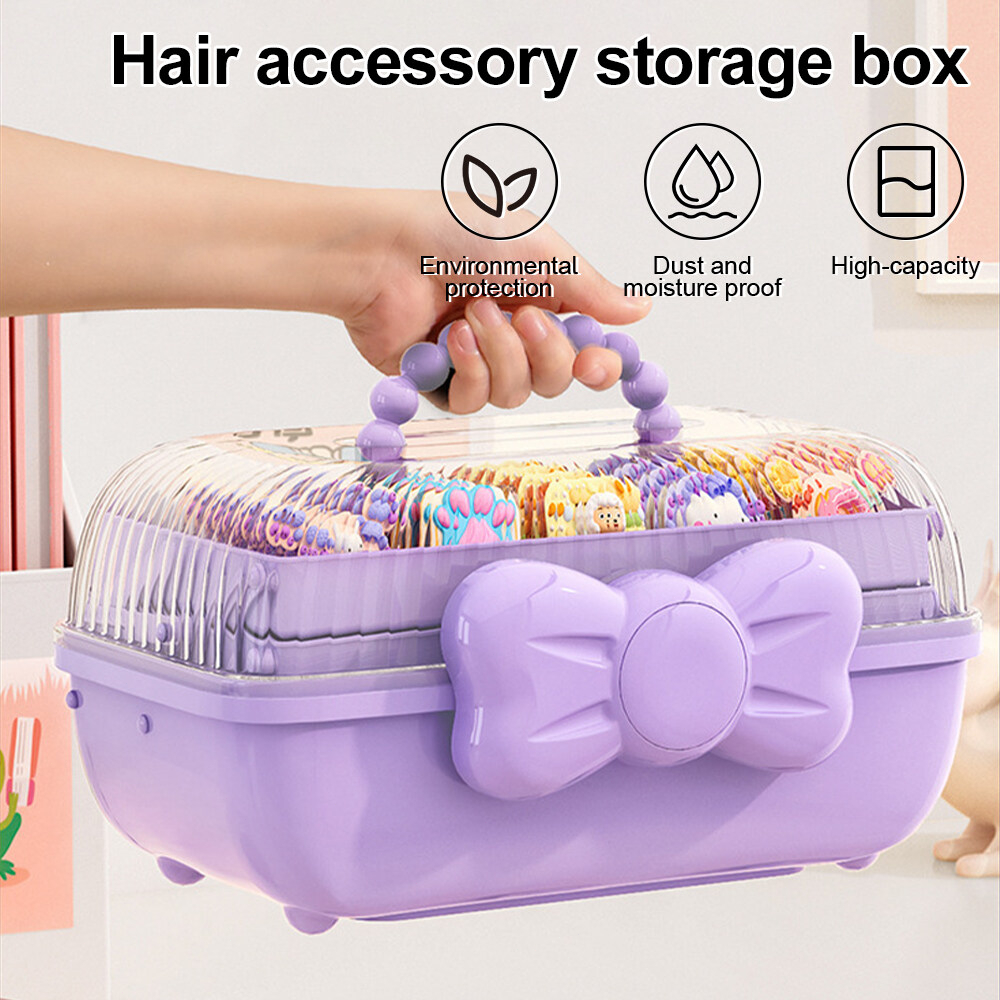 Multi-layer Hairpin Organizer Cute Girl Jewelry Case Head Rope Display ...