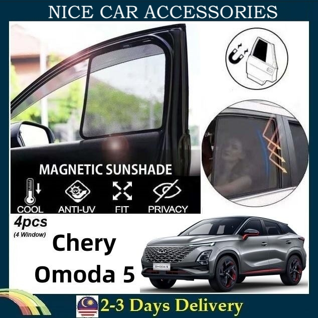 Chery Omoda 5 Fit Magnetic Sunshade 【4pcs】 Accessories Car | Shopee ...