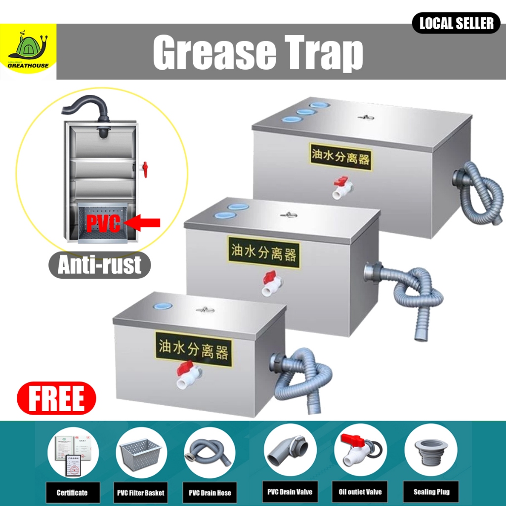 Grease Trap Oil Filter Perangkap Minyak stainless steel grease trap ...