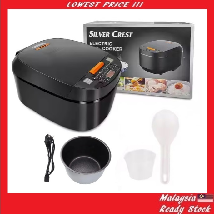 Silver Crest Rice Cooker Multifunction Smart Elektrik Periuk Nasi Sup ...