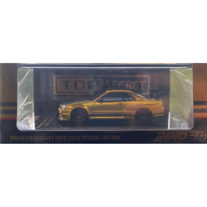 INNO skyline GTR R34 gold (top secret) | Shopee Malaysia