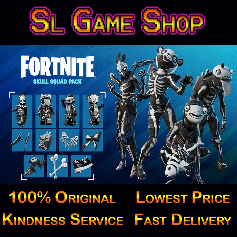 Fortnite Game Wavebreaker pack Skull Squad Pack/ Chill Vibez / Perfect ...