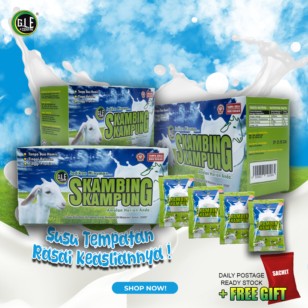 SUSU KAMBING ASLI TANPA GULA (20sachet x 25gram) | Shopee Malaysia