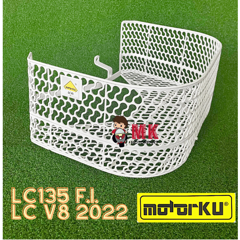 LC FI Raga Besi KACANG 88 PUTIH / WHITE Iron Basket Yamaha LC135 FI / LC135 FUEL INJECTION ...