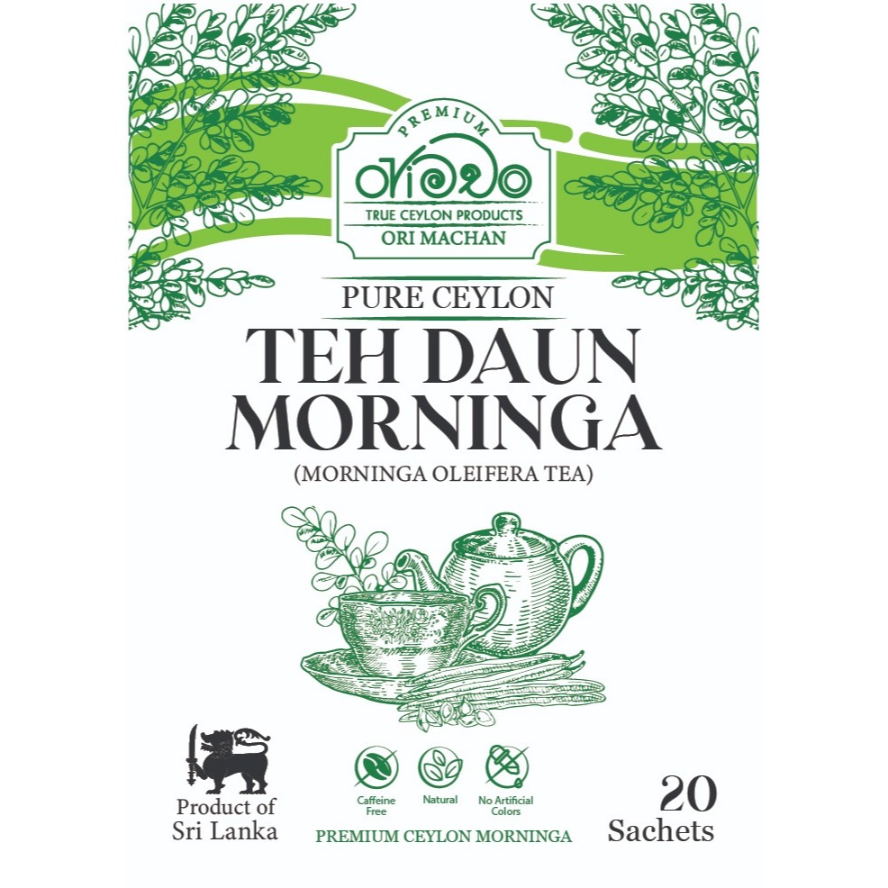 PREMIUM CEYLON MORINGA TEA 20 SACHETS [TEH DAUN MORINGA] | Shopee Malaysia