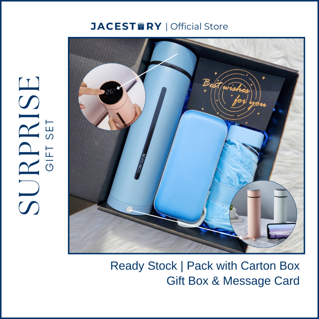 Surprise Gift Set | The Infinity Smart Temperature Display Vacuum Flask ...