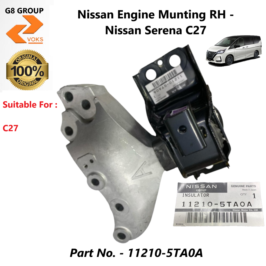 Nissan Engine Mounting RH - Nissan Serena C27 ( 11210-5TA0A ) | Shopee ...