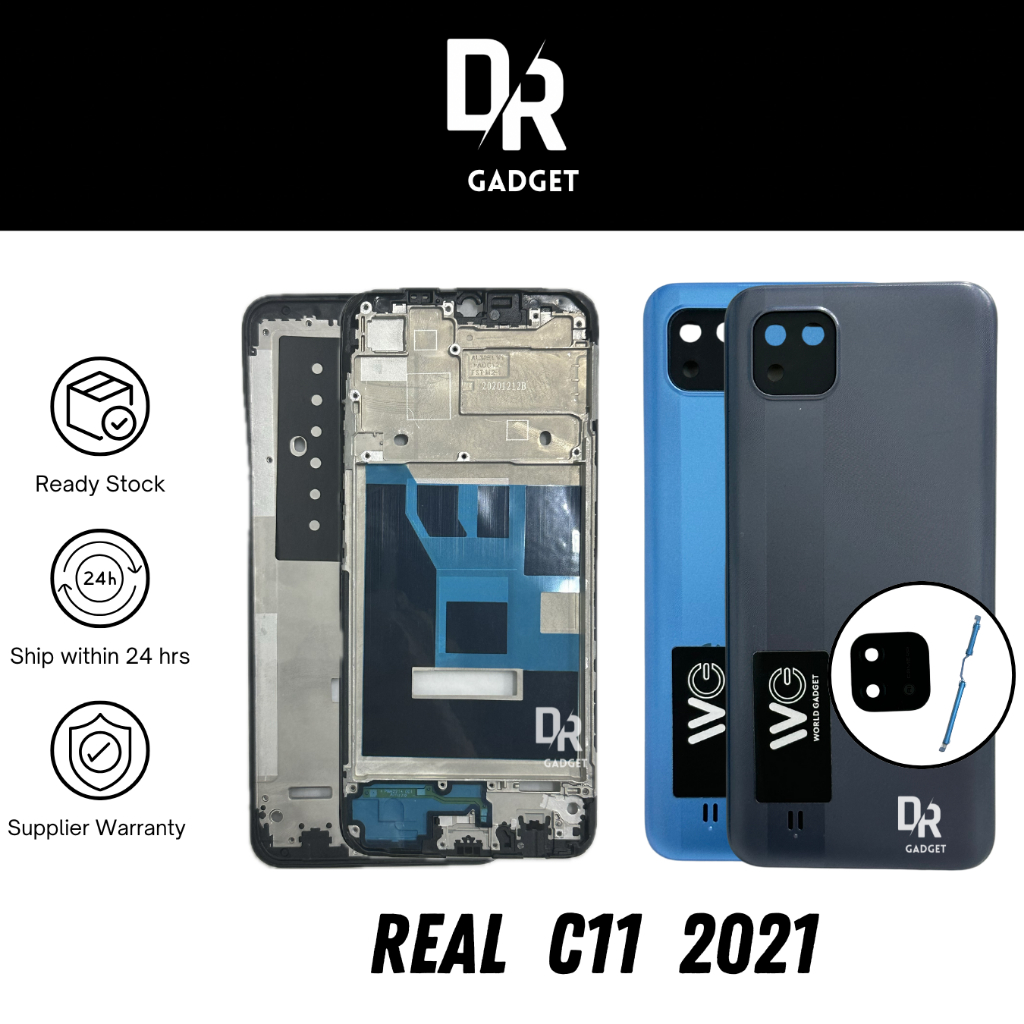 REAL C11 2021 Middle Frame / Lcd Frame / Back Glass / Battery Cover ...