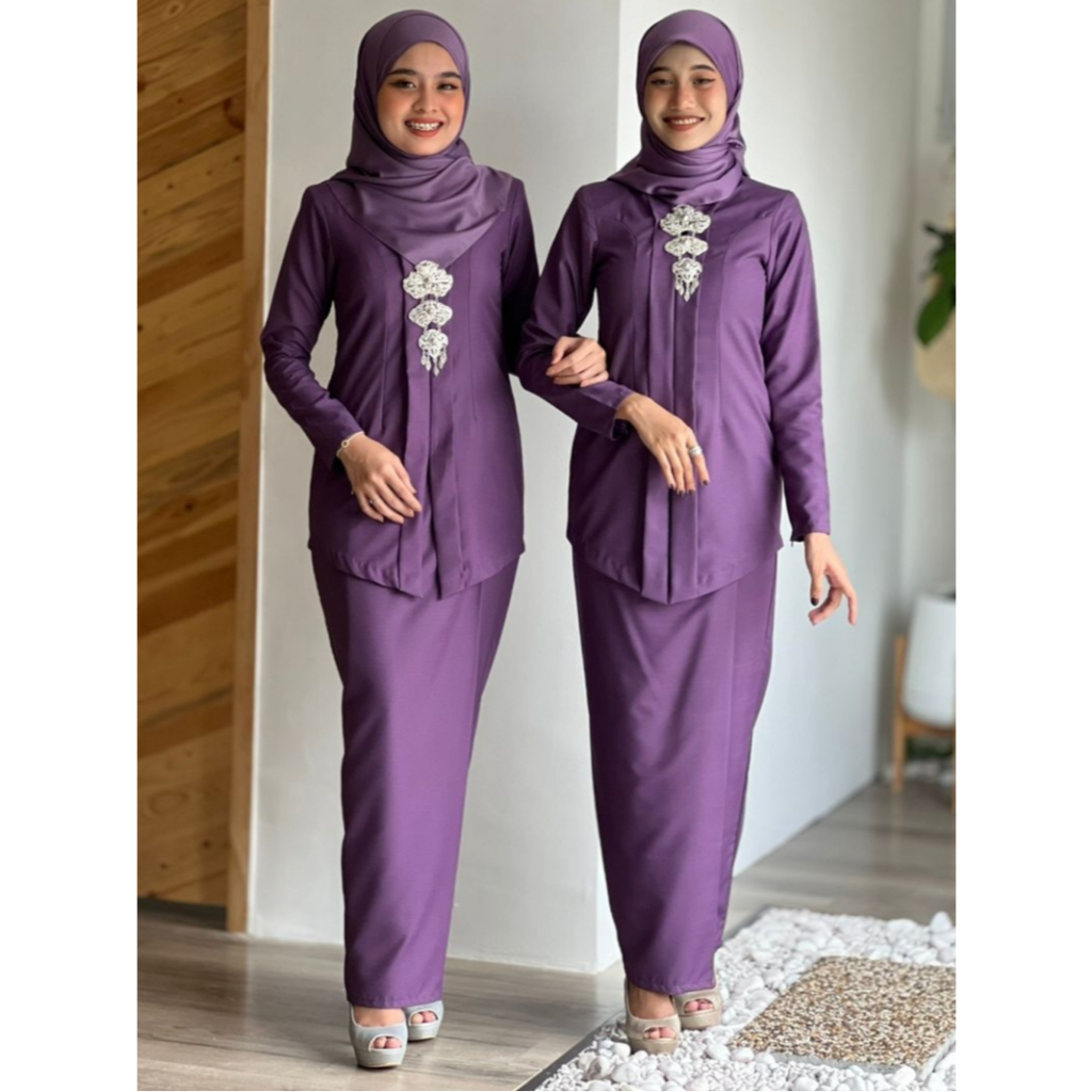 Baju kebaya Suri Pendek Cotton by Icahfa | Shopee Malaysia