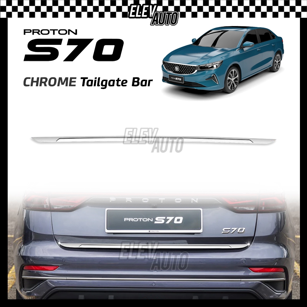 Proton S70 CHROME Rear Tailgate Lining Bar Bumper Trim Bodykit ...