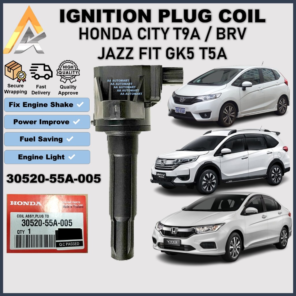 30520-55A-005 IGNITION COIL HONDA CITY T9A BRV JAZZ T5A 2014 2015 2016 ...