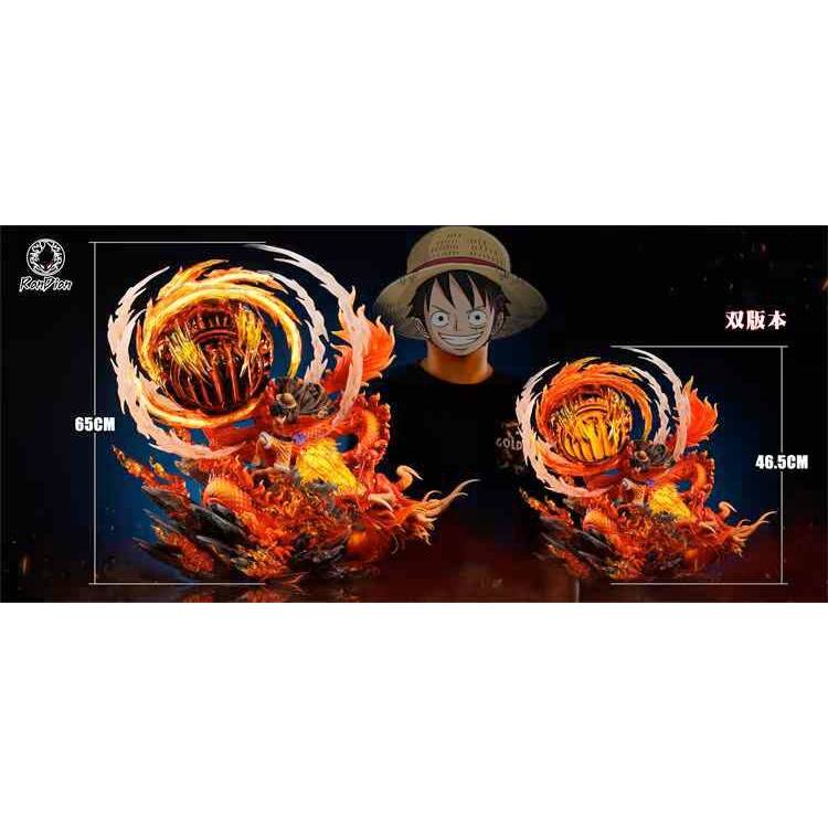 Ran Dian Studio - Red Roc Luffy One Piece Resin Statue GK Anime Figure ...